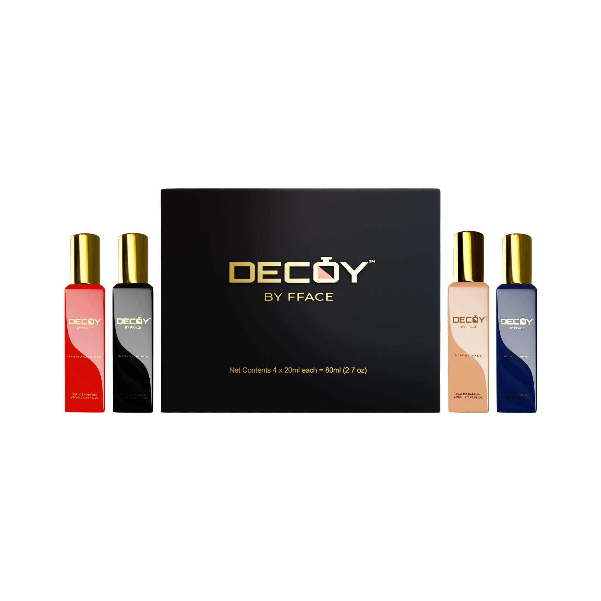 DECOY Unisex Perfume Gift Set (4x20ml) | 15% Oil Concentration